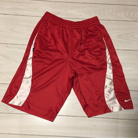 Nike | Shorts | Nike Dri Fit Small Basketball Shorts Red Pockets | Poshmark